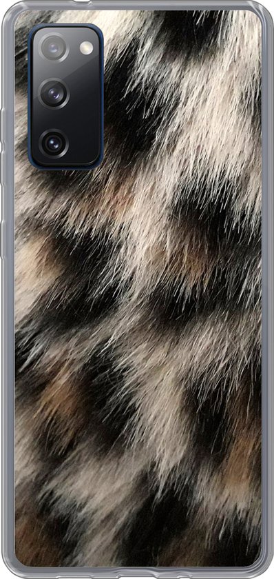 Geschikt voor Samsung Galaxy S20 FE hoesje - Close-up panterprint - Siliconen... | bol
