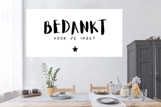 Quotes - Bedankt voor je inzet - Spreuken - Collega Muursticker | bol.com