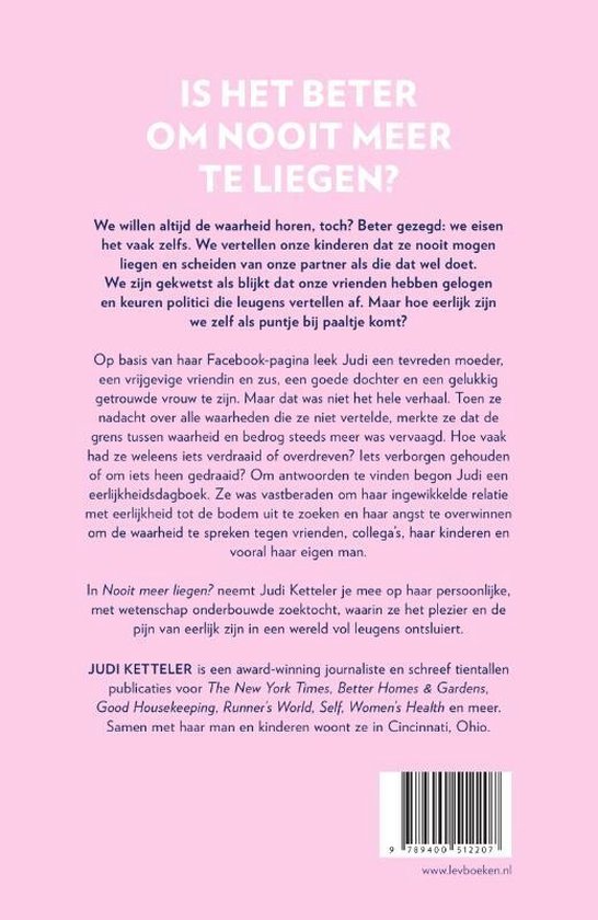 Nooit meer liegen?, Judi Ketteler | 9789400512207 | Boeken | bol