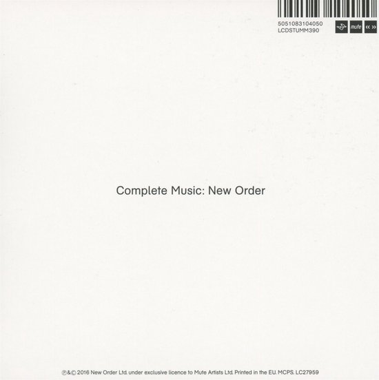 New Order - Complete Music (2 CD), New Order | CD (album) | Muziek | bol
