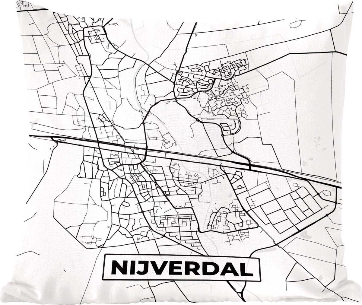 Kaart - Nijverdal - Zwart - Wit | bol.com