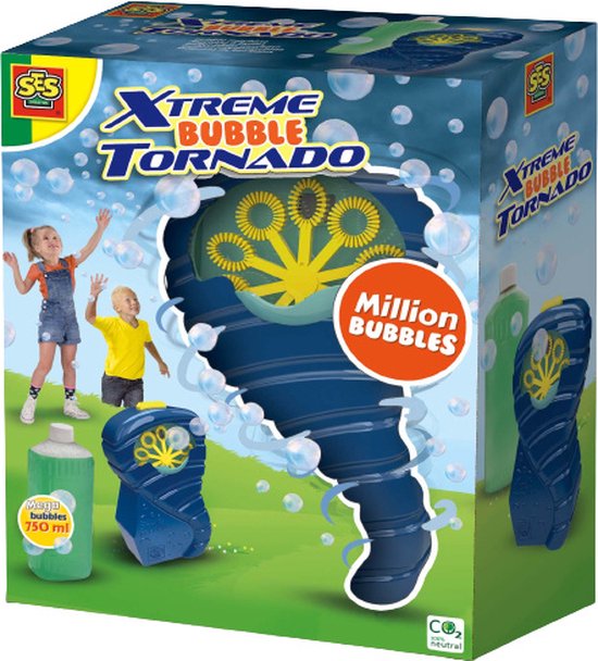 SES - Xtreme bubble tornado - bellenblaas machine met 750 ml Mega bubbles sop - meer... | bol.com