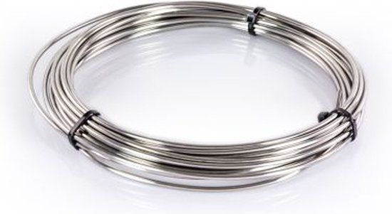 RVS 304 draad op bundel | Dikte 0,50mm | 63 meter | bol