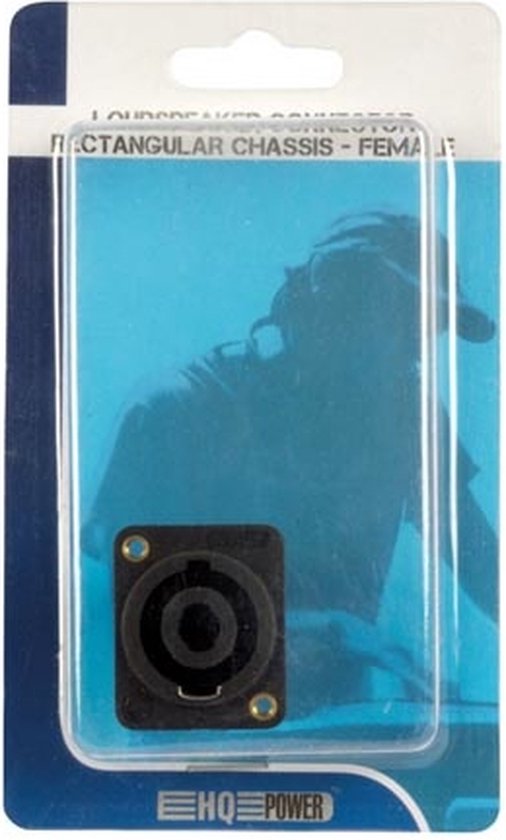 HQ-Power Luidspreker connector - vrouwelijk - rechthoekig chassis | bol
