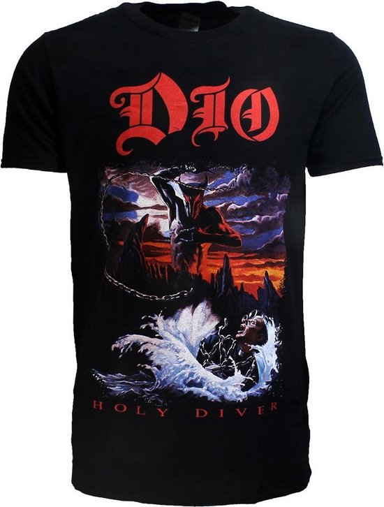 Dio Holy Diver Band T-Shirt Zwart - Officiële Merchandise | bol