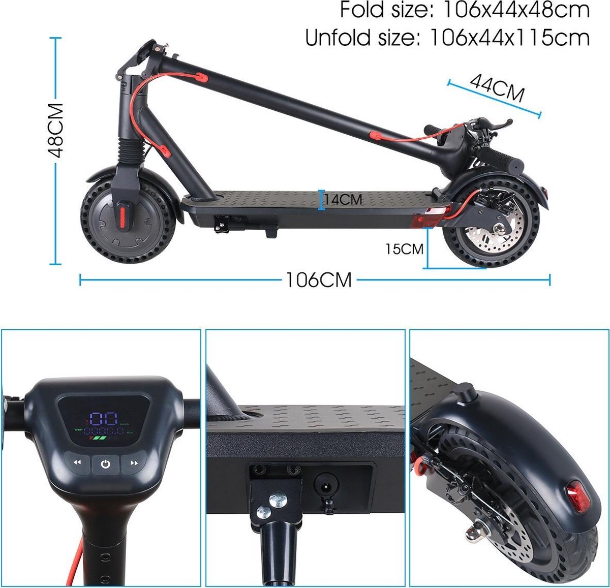 Scooter électrique Windgoo M12 - 25 km / h - autonomie jusqu'à 20 km ...
