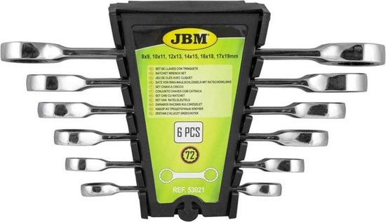 JBM Tools | Ring/Ratelsleutel set - 6 Delig | | bol.com
