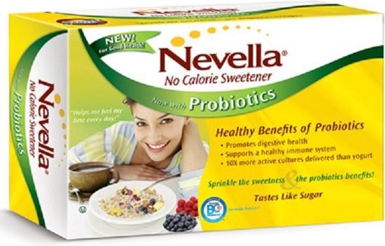 Nevella | Zoetmiddel Met Probiotica | 200 Zakjes | 200 x 1 gram | bol