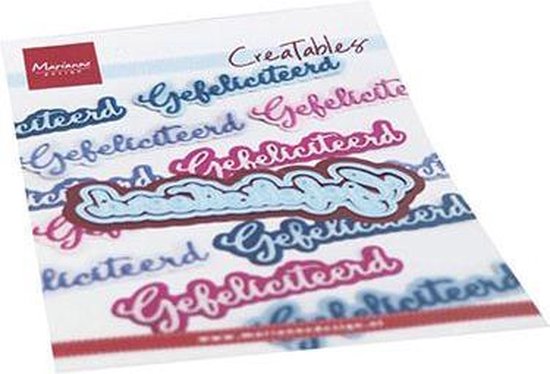 Marianne Design Creatables Snij en Embosstencil - NL - Gefeliciteerd | bol