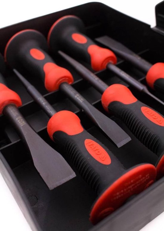 Yato Beitel en doorslag - set - 6-delig - Afmeting: 27 x 18.5 x 5.5 cm ...