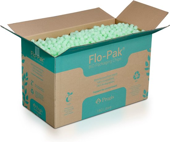 Flo-Pak vulmateriaal 150 liter Bio Green opvulchips | bol