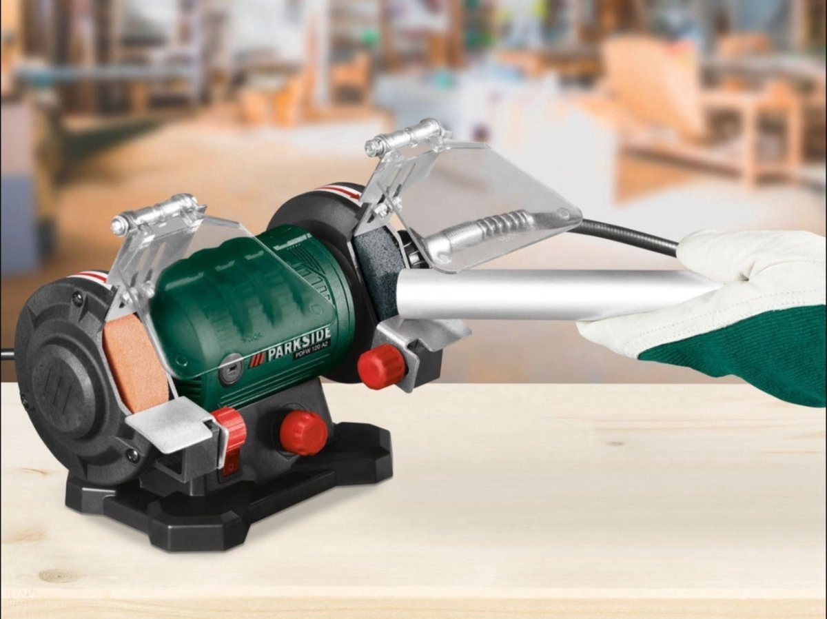 PARKSIDE® Dubbele slijpmachine - Dubbele slijpmachine met flexibele as ...
