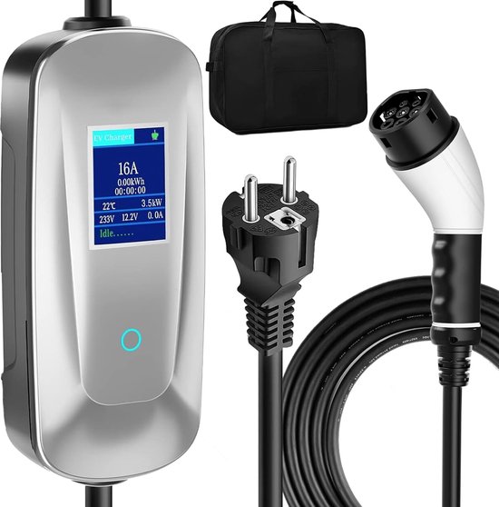 EV Chargers Type 2 Laadkabel auto elektroauto schuko 3.5kw 16A ...
