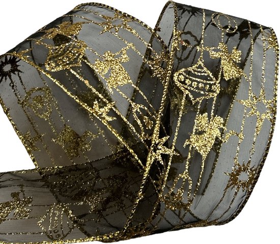 Kerst Lint met IJzerdraad | Fijn Zacht Organzalint | Luxe Organza Lint ...