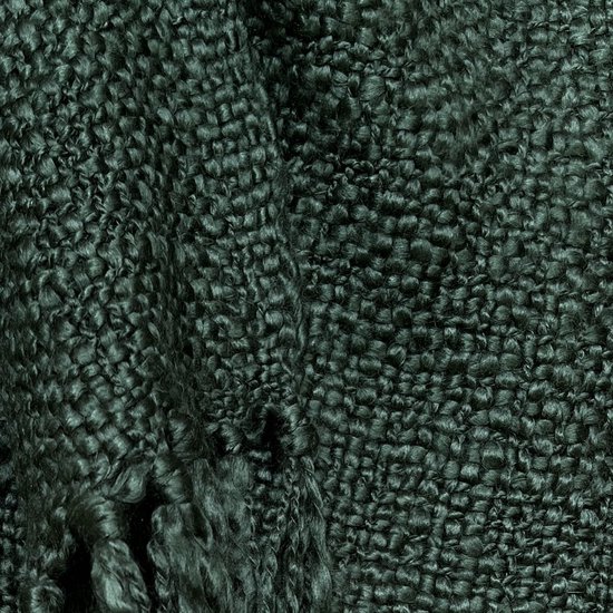 Malagoon - Forest green solid throw | bol