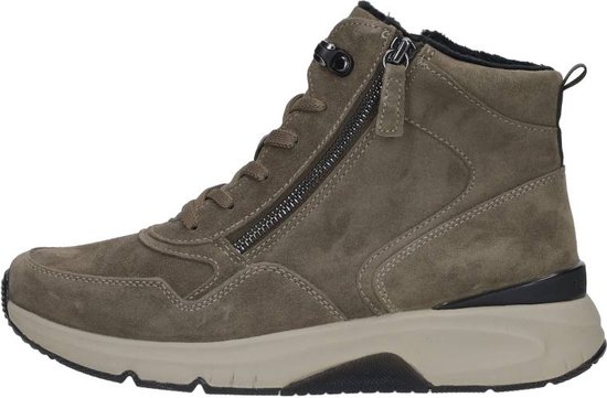 Gabor Rollingsoft Veterboots taupe Suede - Dames - Maat 42 | bol