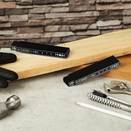 Vouwmeter - Zwart | bol