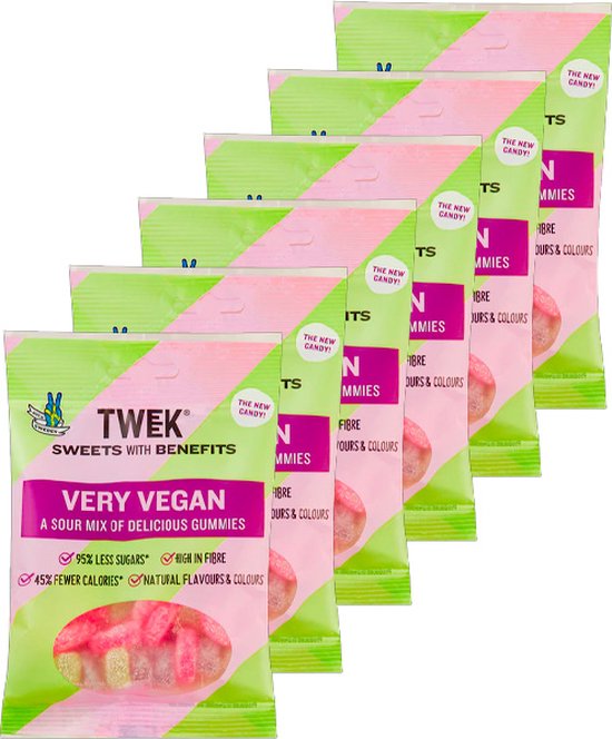 TWEEK | Sweets | Very Vegan | 6 Stuks | 6 x 80 gram | bol