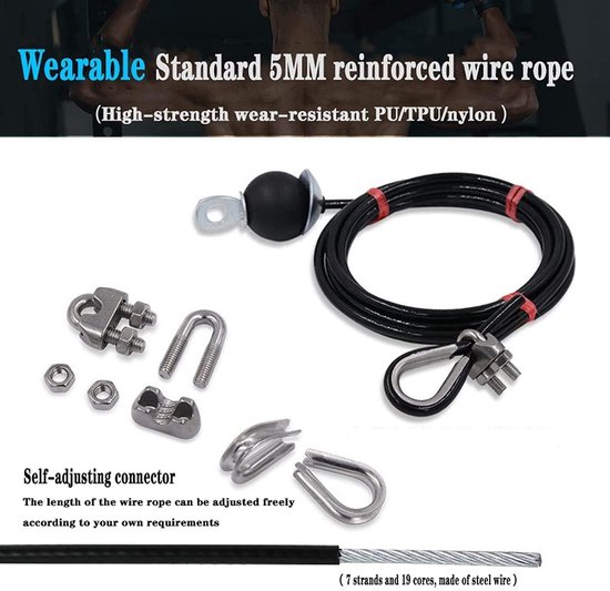 Kabeltrekken, fitness, fitness, onderarmtrainer, trekkoord, trainhard ...