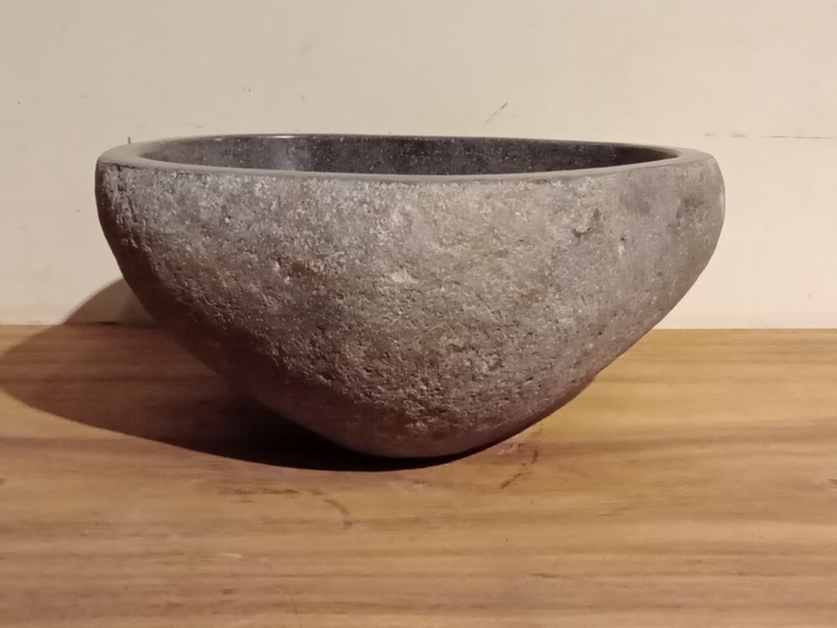 Natuurstenen waskom - 37x33x15cm - FL22147 | bol