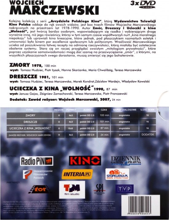 Wojciech Marczewski: Zmory / Dreszcze / Ucieczka z kina Wolność BOX ...