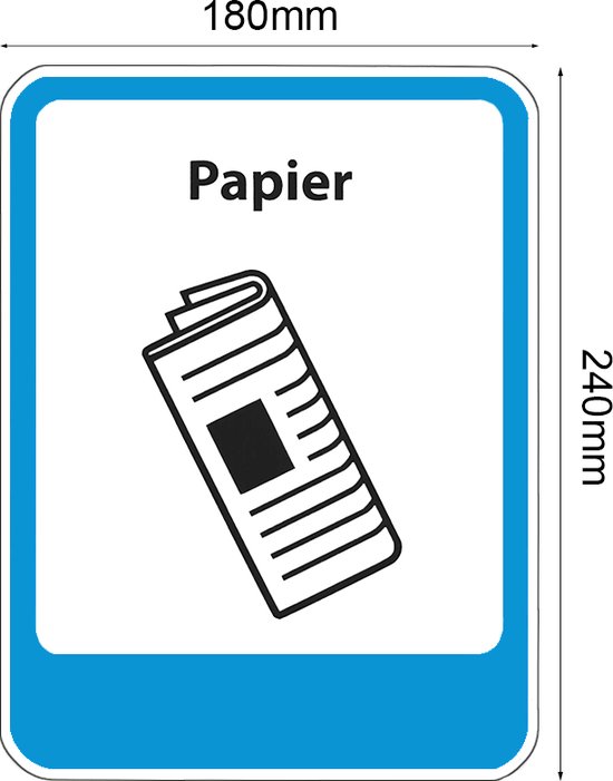 Kliko stickervel - Papier - container sticker - afvalbak stickers ...