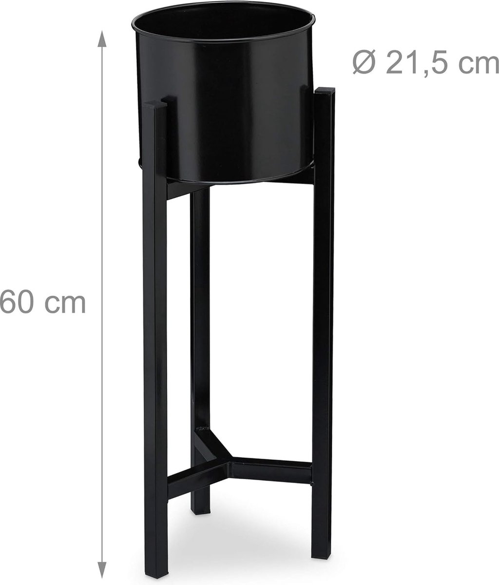 bloempot op standaard, plantenstandaard met pot, binnen & buiten ...