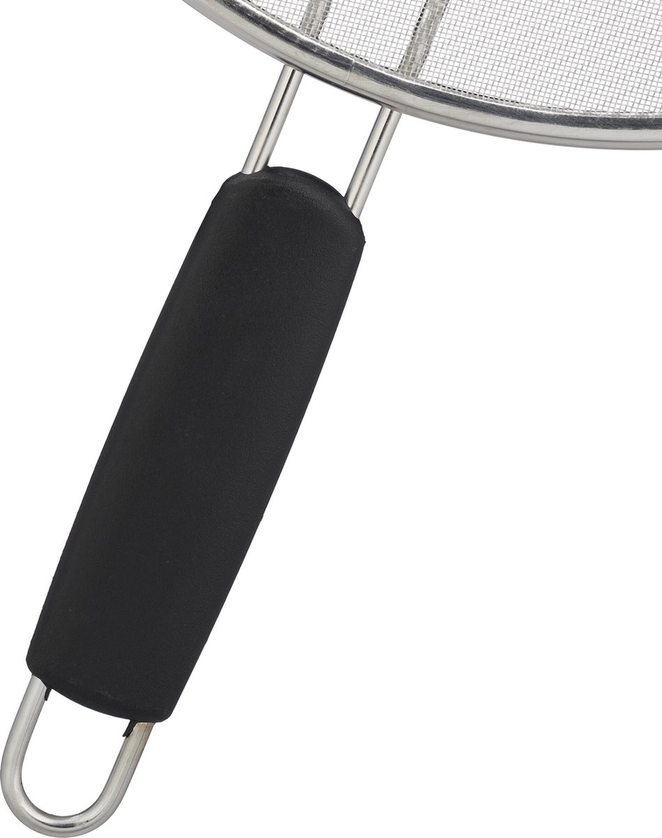 Relaxdays spatdeksel pan - 29 cm - anti spat deksel koekenpan - rvs - met handgreep | bol.