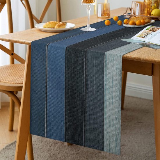 Tafelloper Lente Woonkamertafelloper Grijze Tafelloper Placemats Tafelloper Blauw... | bol.com
