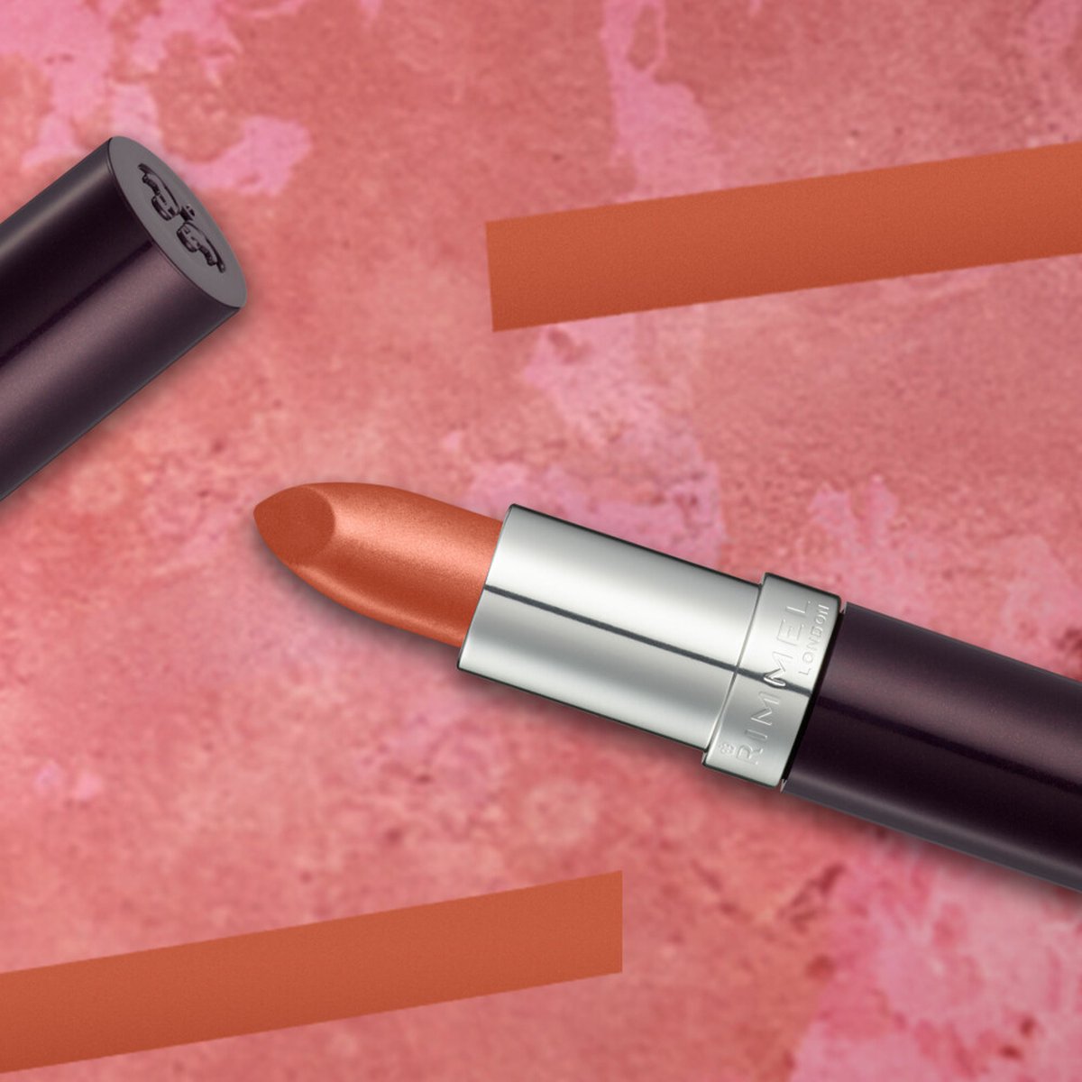 Rimmel London Lasting Finish lippenstift - 210 Coral in Gold | bol