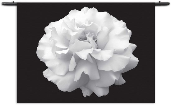 Mezo Wandkleed Witte Anjer Rechthoek Horizontaal M (65 X 90 CM ...