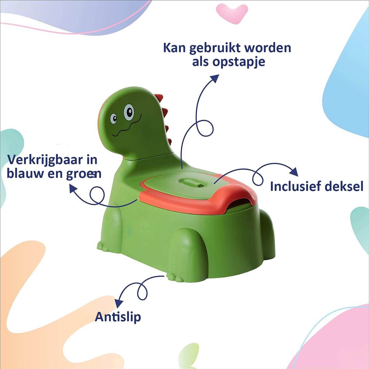 Dinosaurus 3-in-1 Plaspotje – Plaspotje kind – Potje peuter – Potje met ...