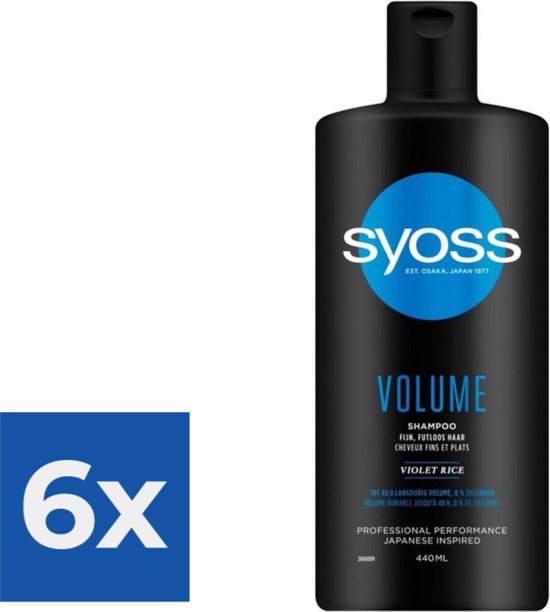 Syoss - Shampoo - Volume - 440ml x 6 | bol