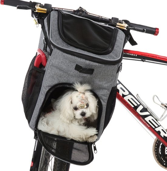 Livano Fietsmand Hond - Hondenmand Fiets - Voorop - Fietstas Hond - Hondenfietsmand -... | bol