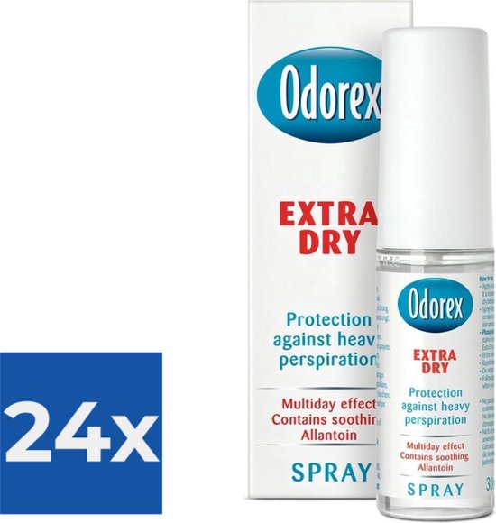 Odorex Extra Dry Pomp - Deodorant - 30 ml - Voordeelverpakking 24 stuks ...