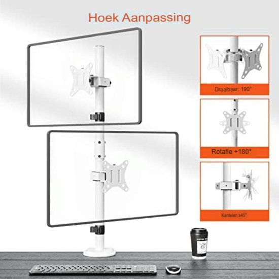 Gratyfied- Monitor Arm 2 Schermen- Monitor Arm 2 Screens- Laptop Arm ...