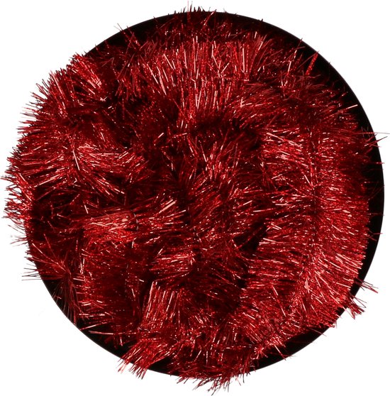 Decoris kerstslinger - rood - 270 x 7 cm - tinsel/folie slinger ...