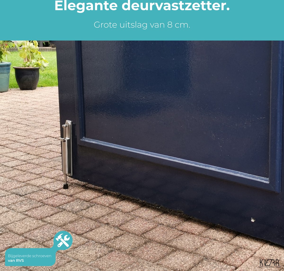 Kierr® FIRM 200 - RVS Deurvastzetter - Deurstopper - Windhaak ...