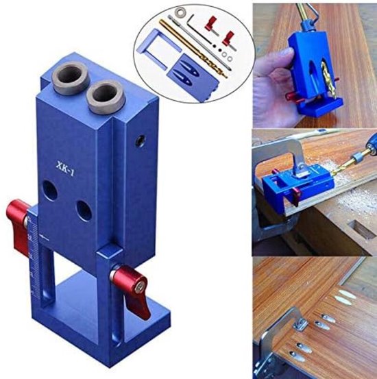 Pocket Hole Jig - Boormal - Boorhulp - Blauw | bol