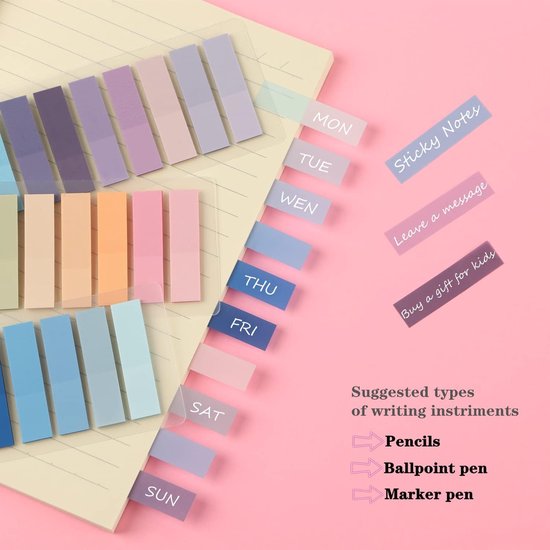 Index Tabs - Sticky Tabs - Sticky Notes - (1600) | bol