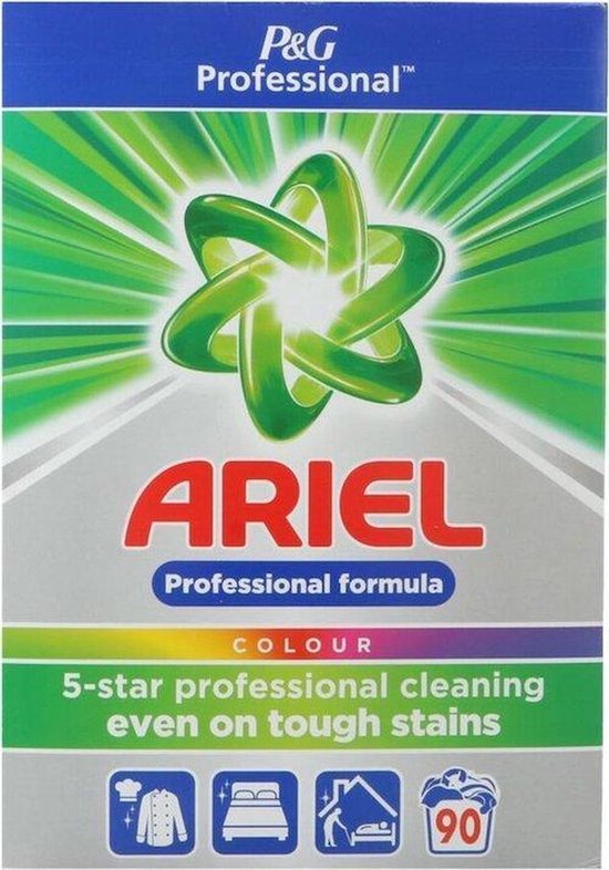 Ariel Color Waspoeder 90 Wasbeurten - Fris - Voordeelverpakking 12 ...