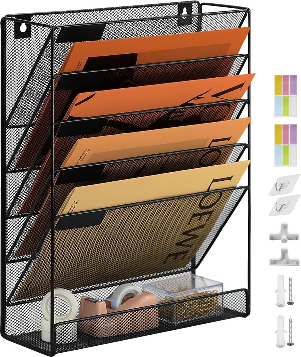 Magazine Holder Wall Magazines Wall Mount Document Holder A4 Wall ...