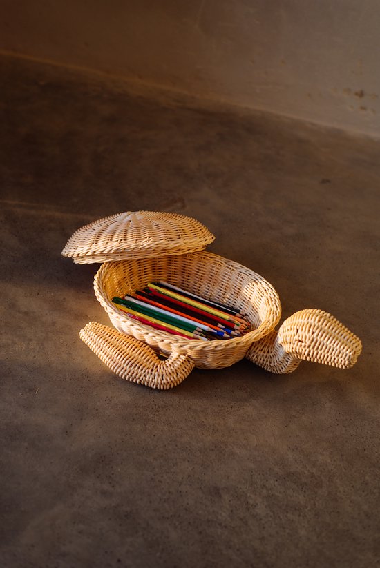 Studio Wildflower Tony the Turtle - rotan mand | bol