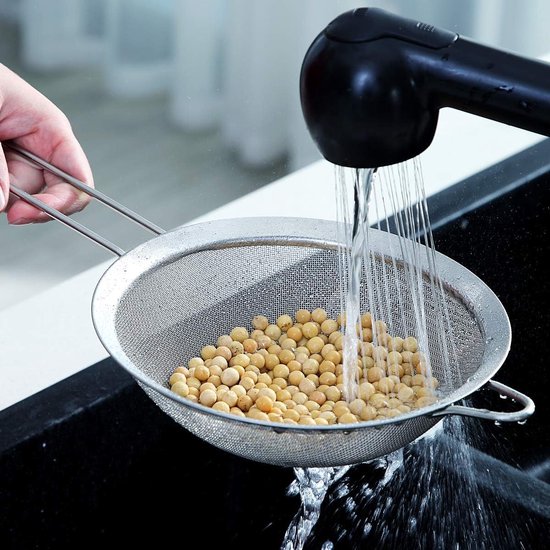 Zeef Met Fijne Mesh,6 Delige Set, Bloem Zeef voor Bakken, Roestvrij ...