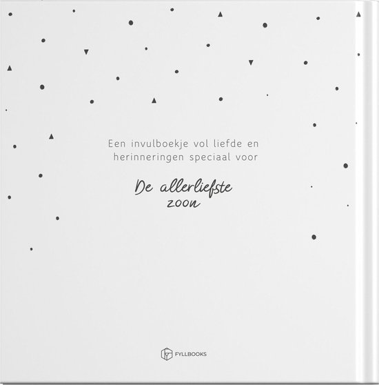 Fyllbooks - Invulboek Allerliefste Zoon - Cadeau voor Zoon - Incl ...