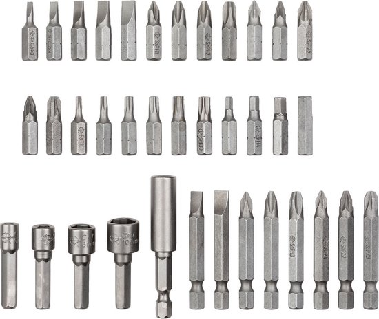 PARKSIDE Bit Schroevendraaier Set 37-delig - Bitjes - 32x bits (25 mm ...
