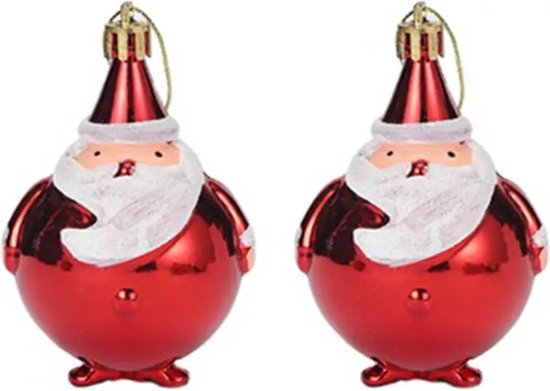 Kerstornamenten - Set van 2 - Kerst Ornament - Kerstballen Plastic ...
