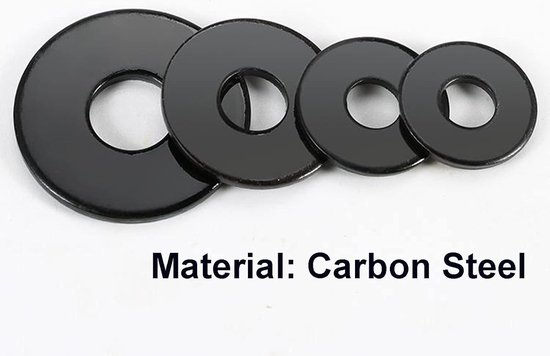 Set van 20 platte sluitringen, 4 mm x 9 mm, ronde afdichtringen ...