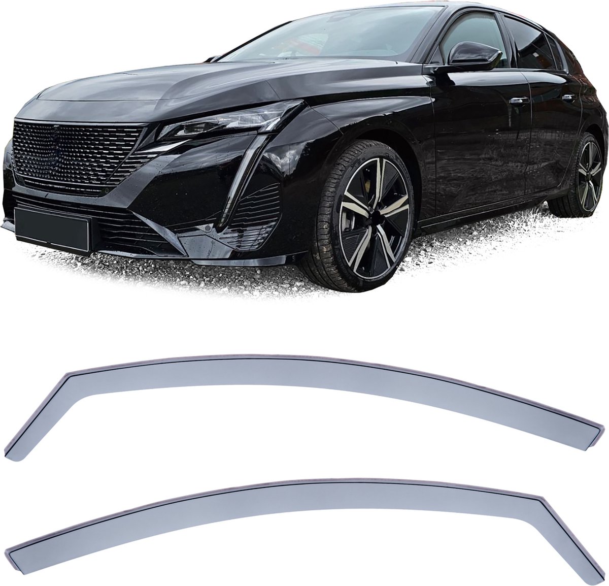 Zijwindscherm Smoke Peugeot 308 Vanaf 2021 Zijwindschermen Zijwind ...