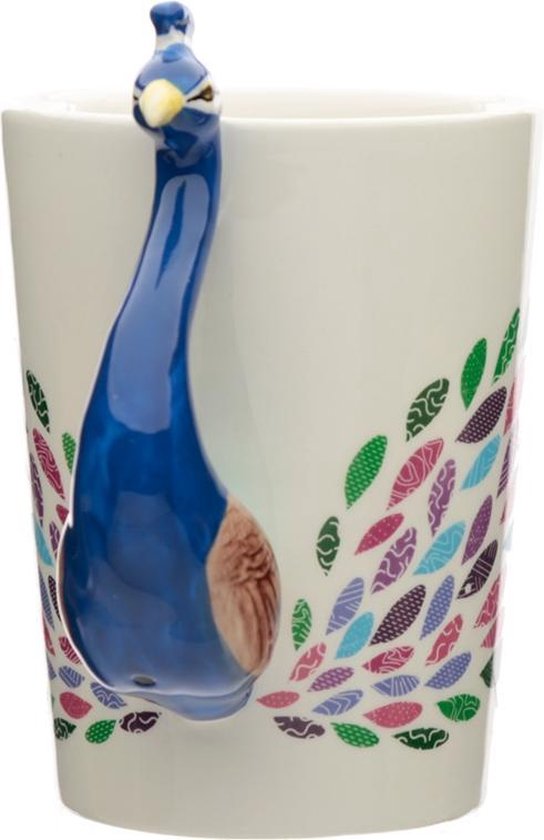 Beker handvat pauw | bol